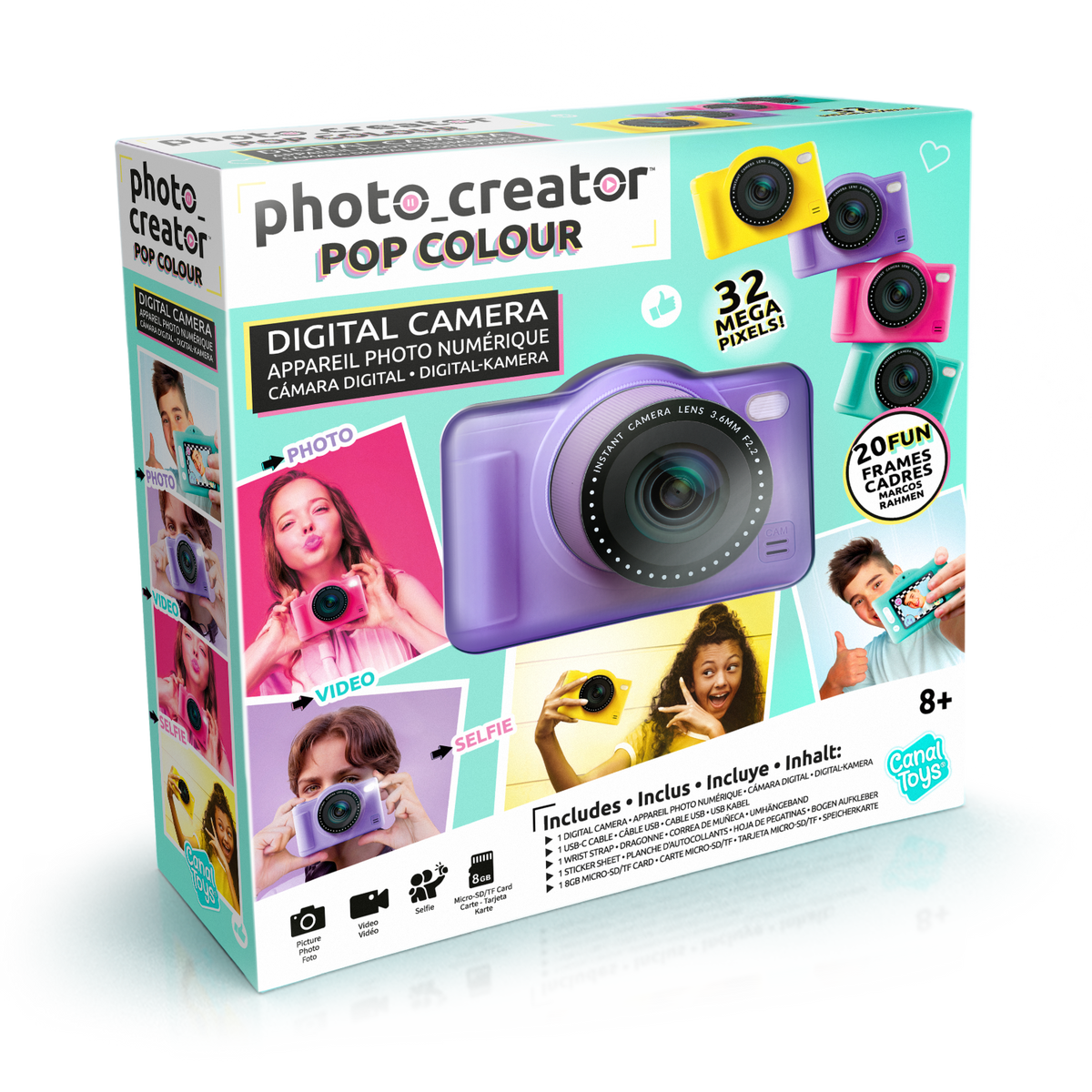 Cámara digital Pop Color Violeta - Pop Colour Digital Camera Purple ...